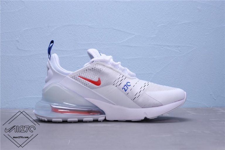 Nike Air Max 270 White Royal Red CD7338 100 2019 Shoes